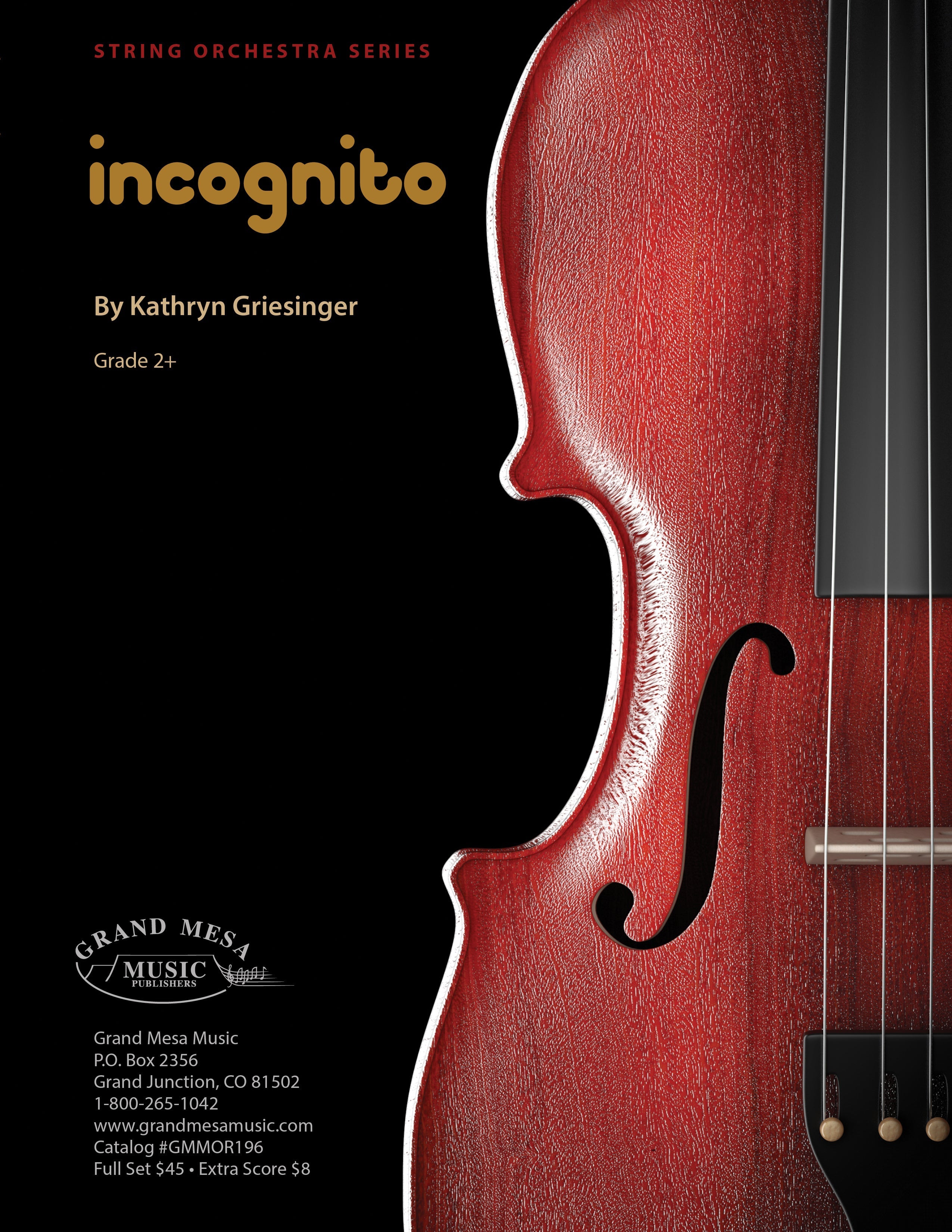 Incognito | Intriguing | Grade 2 | String Orchestra Sheet Music – Grand Mesa Strings